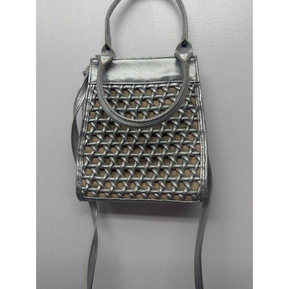 Tiannl | Bags | Tianni Faux Leather Handlescrossbody Weave Handbag ...